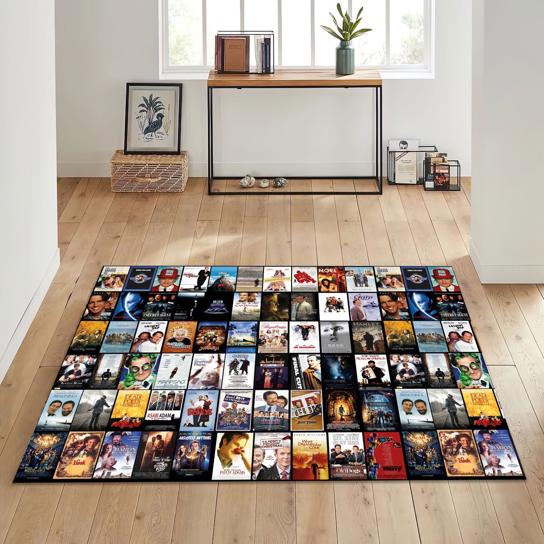 VHS Rug, Horror Movie Carpet, Movie Room Decor, Personalized Rug ...