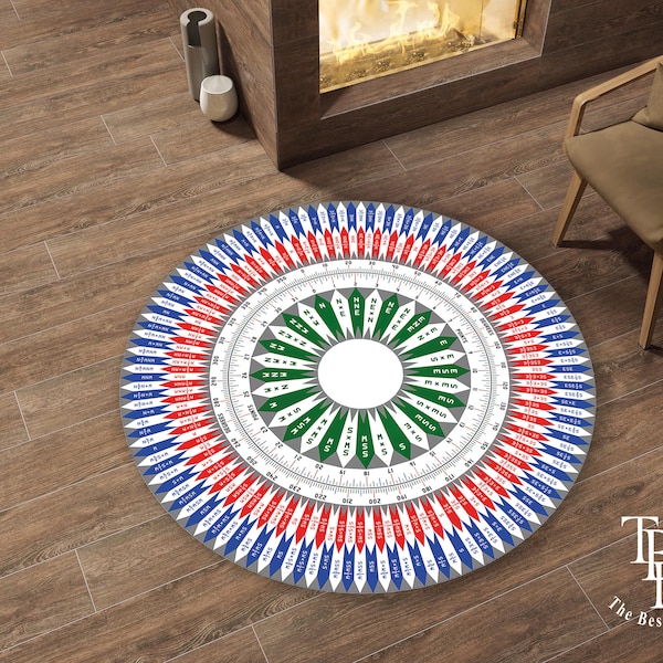 Compass Rose Rug - Etsy