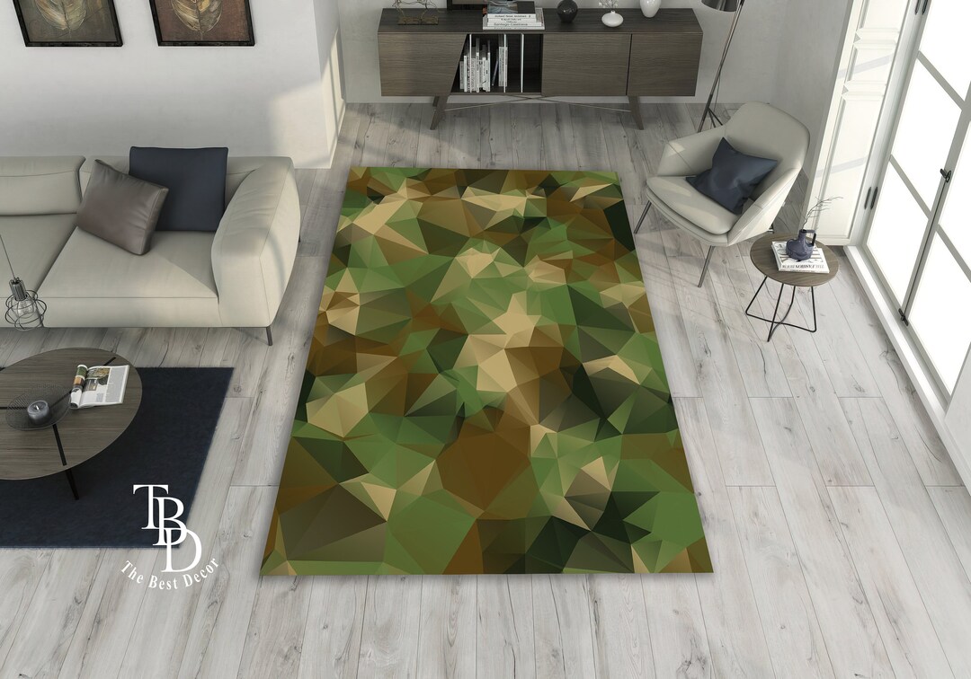 Military Camouflage Army Pattern Carpet, Camouflage Rug, Military Rug ...