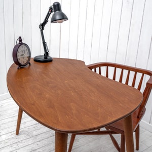 Ellipse Home Office Wood Laptop Desk Table, Rustic Hand Made Small ...