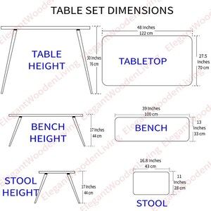 Space Saving Rectangle Narrow Small Dining Table Set, Walnut Wooden ...
