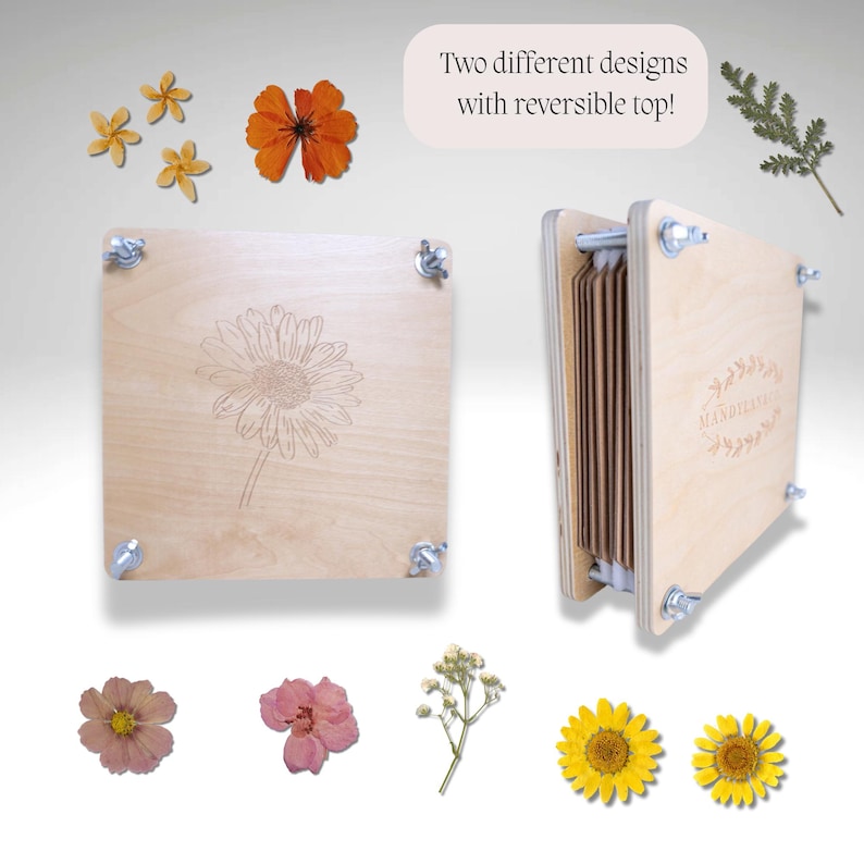 Personalized Flower Press Gift Idea • Nature Lovers Pressing Flowers ...