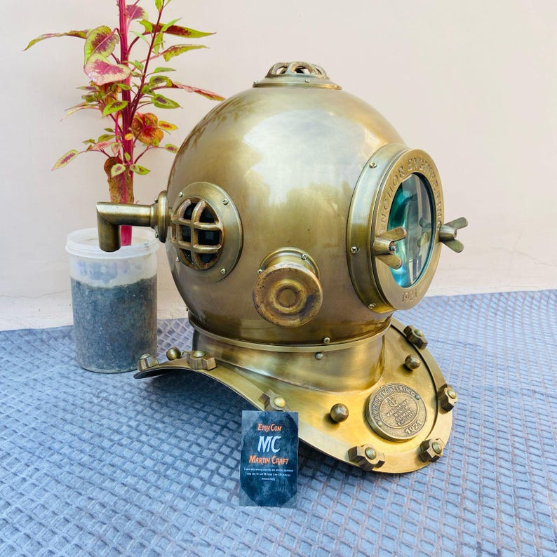 1921 Anchor Engineering Scuba Vintage Diving Helmet 18 Deep Sea Diving ...