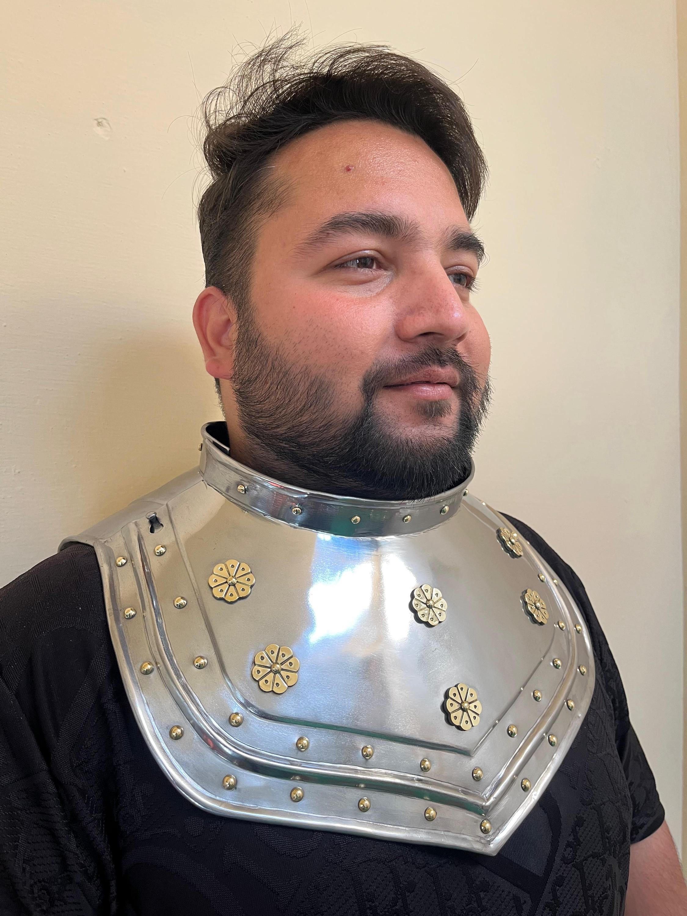 Medieval Knight's Chainmail Neck Guard for Men's-handcrafted Medieval ...