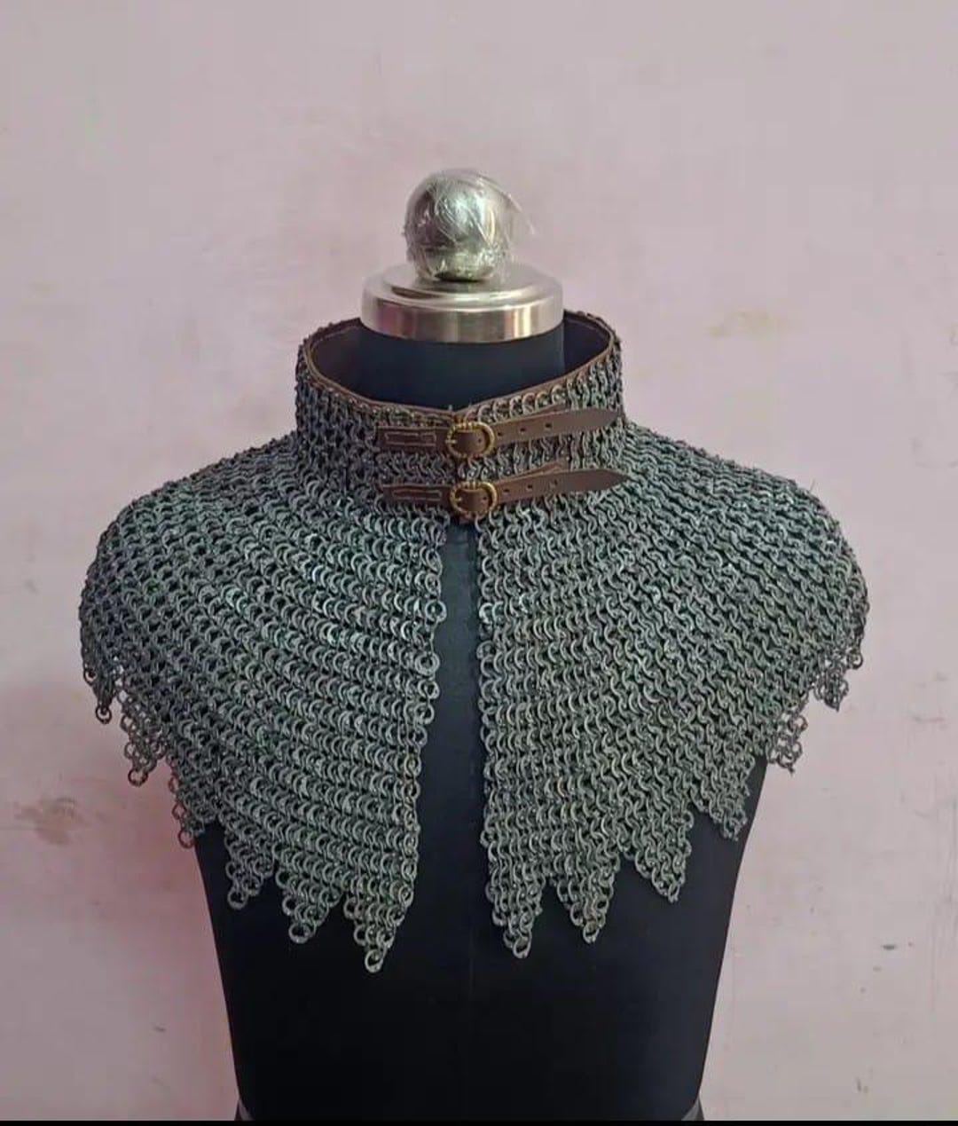 Medieval Chainmaile Gorget , Piece of Armor to Protect the Neck Usually ...