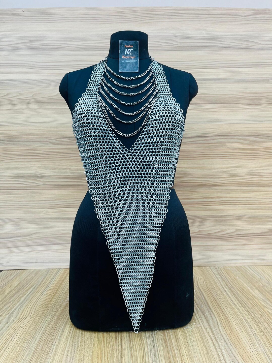 Chainmail Harness, Chainmail Chains Layers Top,medieval Chainmail SCA ...