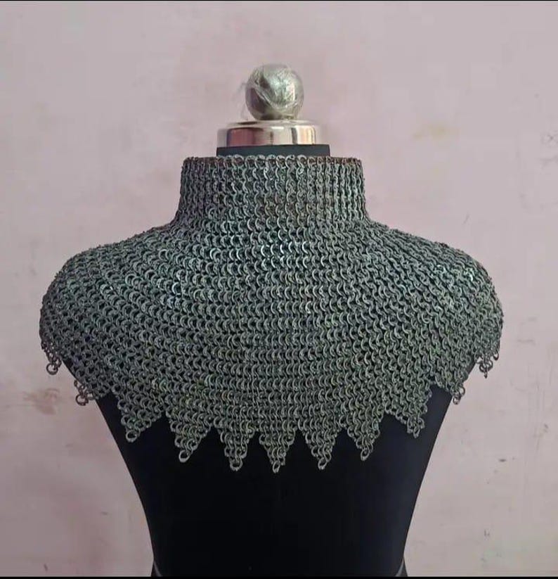 Medieval Chainmaile Gorget , Piece of Armor to Protect the Neck Usually ...