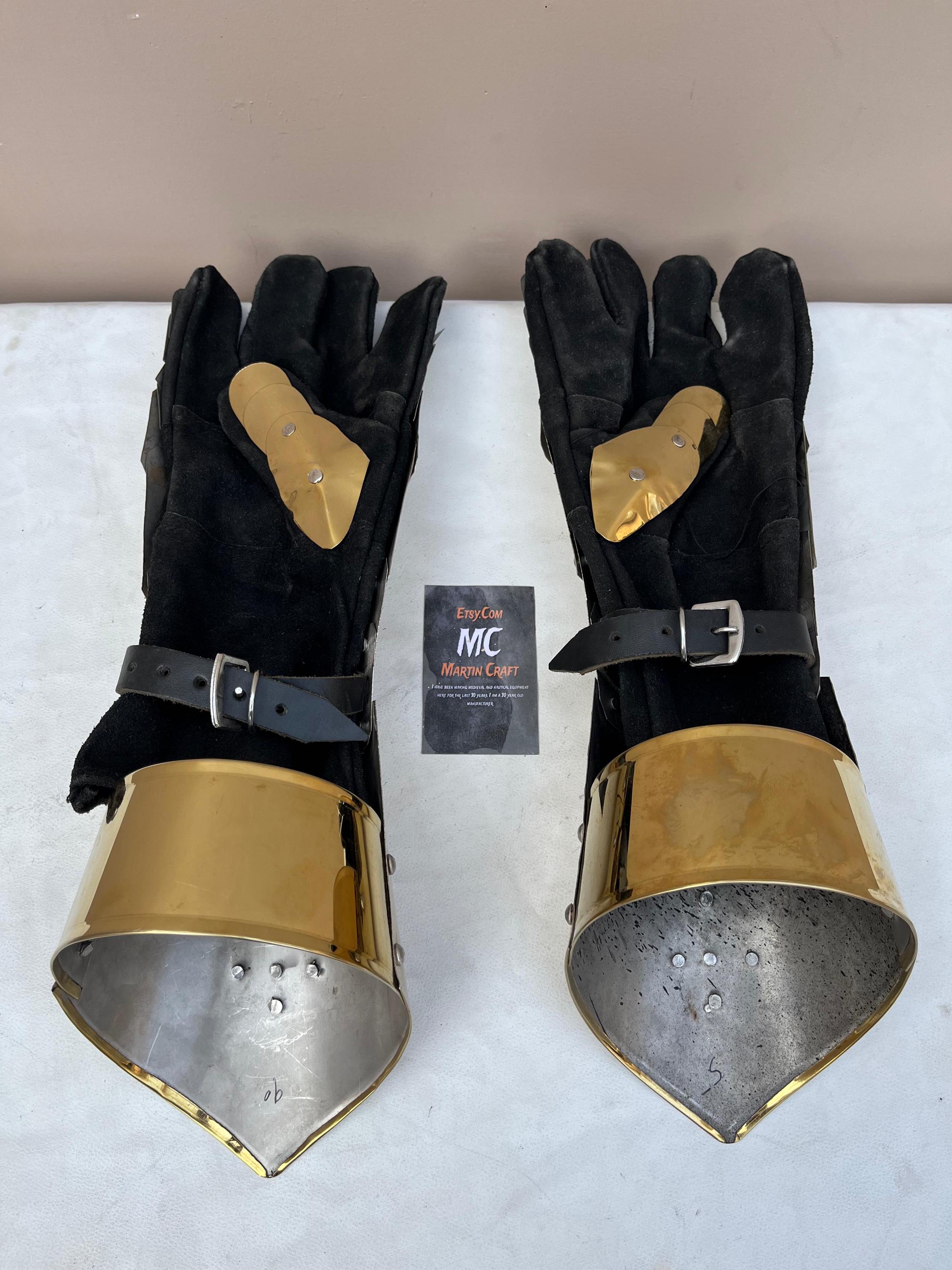 Medieval Knight Armor Gloves Set | Medieval Gauntlet Gloves Pair | SCA ...