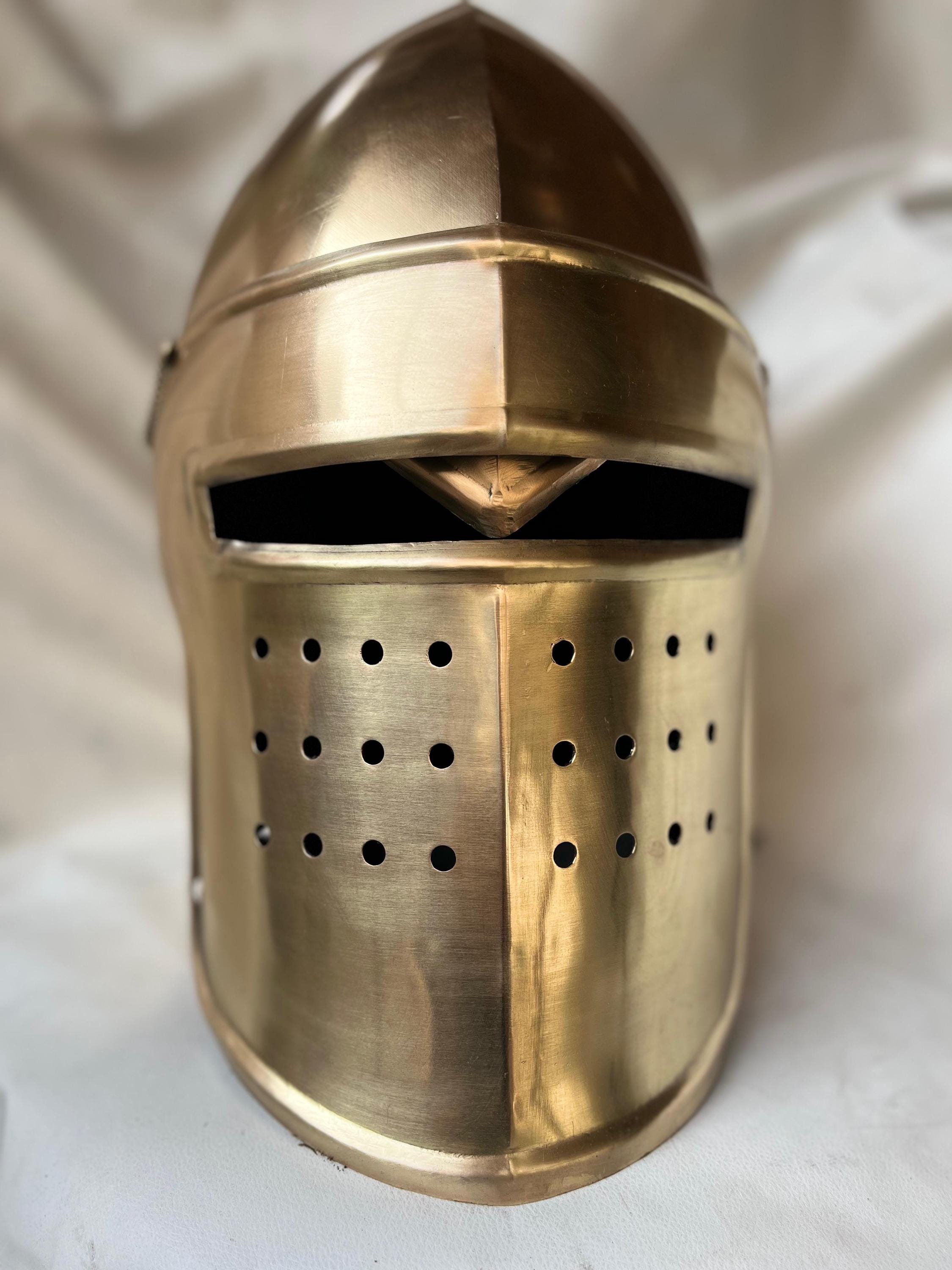 Handcrafted Medieval Barbute Helmet-italian Style Barbuta Helmet-custom ...