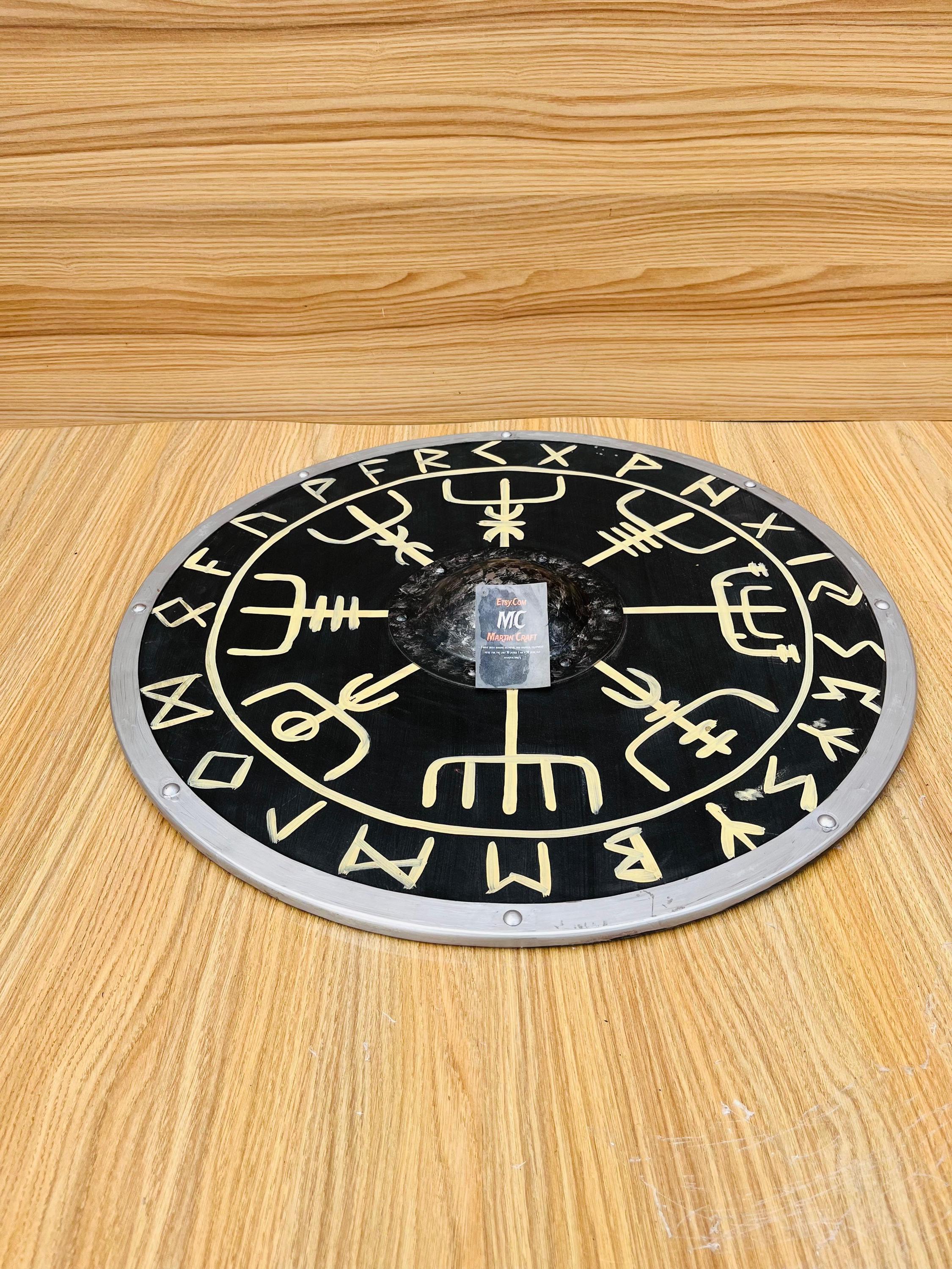 Medieval Battle Ready Knight's Shield-handcrafted Wooden Viking Shield ...