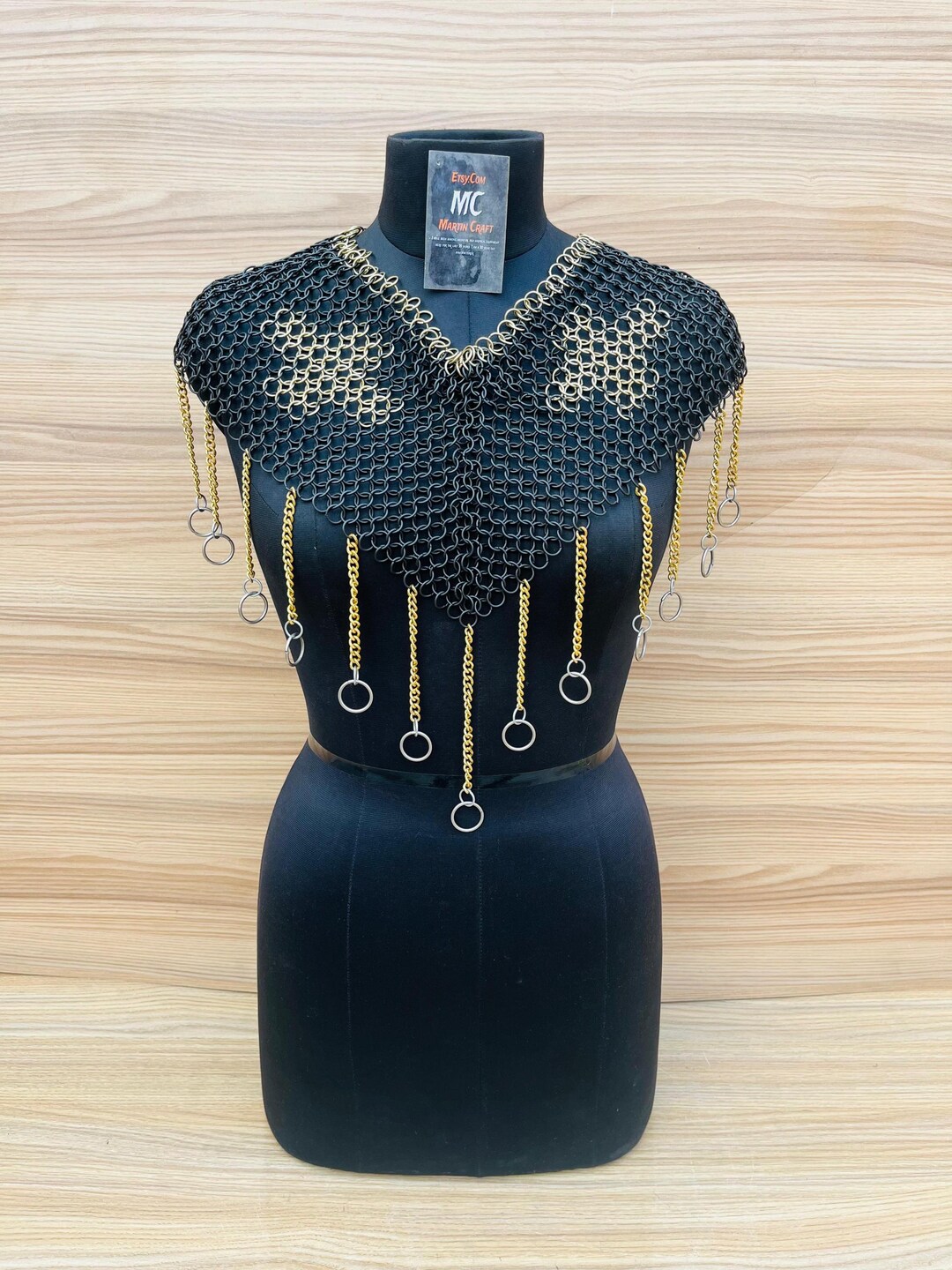 Custom Women's Chainmail Top Bra-handcrafted Cosplay for SCA Larp ...