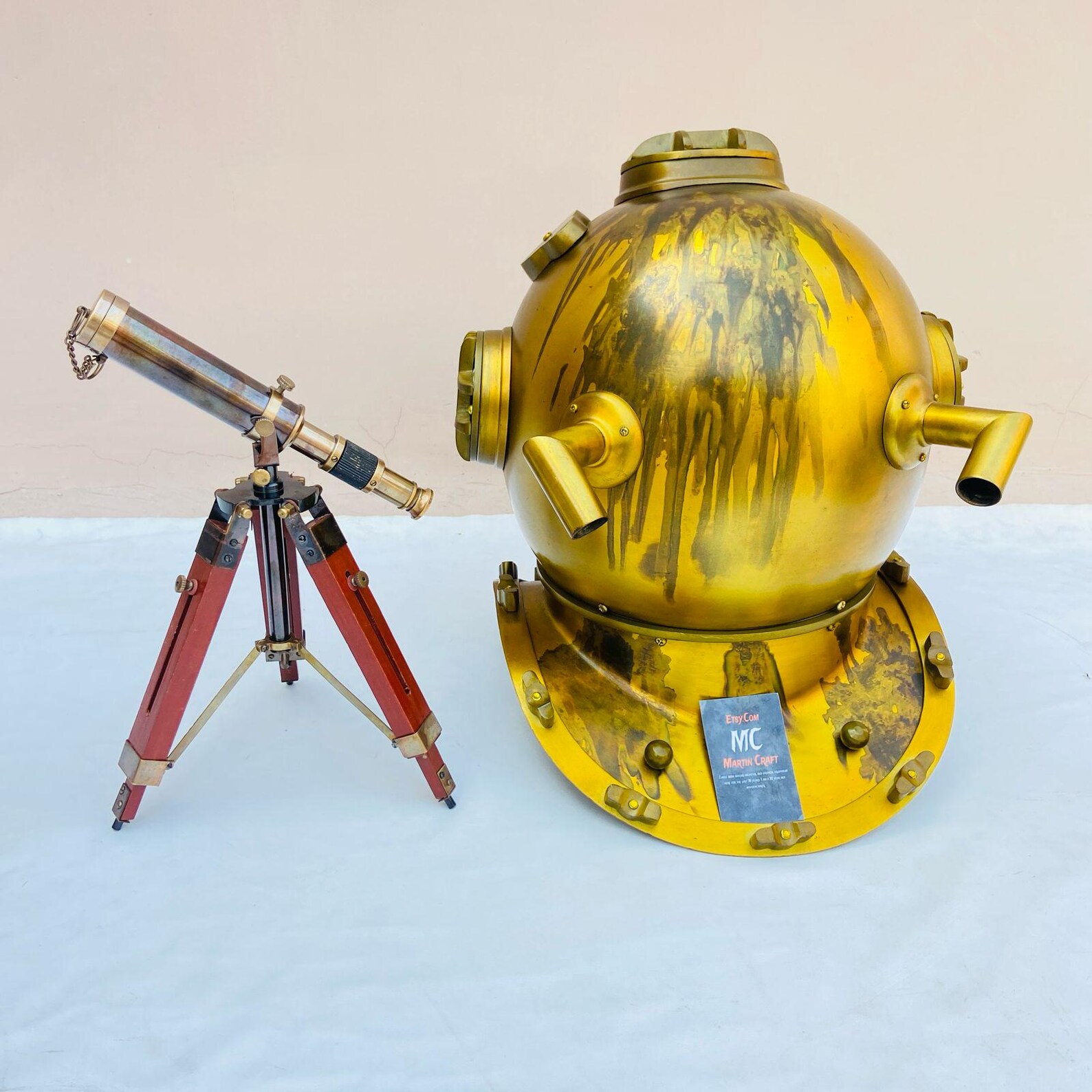 Scuba Vintage Diving Helmet Cammando Diving Helmet 18 Deep Sea Diving ...