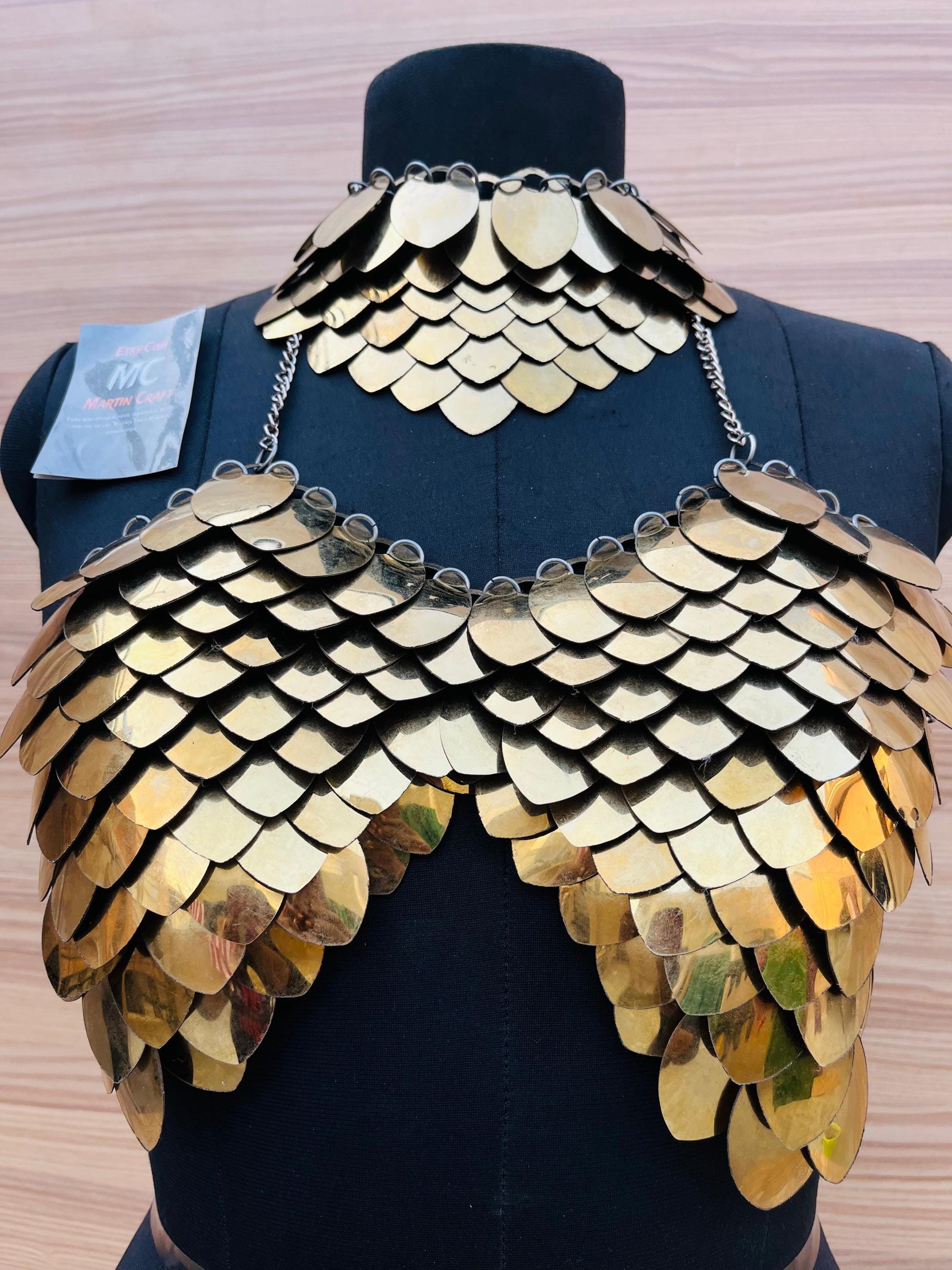 Women's Medieval Scale Mail Bra-custom Made-handcrafted Dragon Scale ...