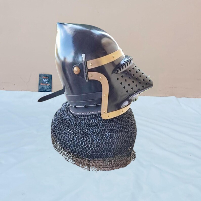 Medieval Knight Chainmail Helmet-crusader Style Armor, Perfect for ...