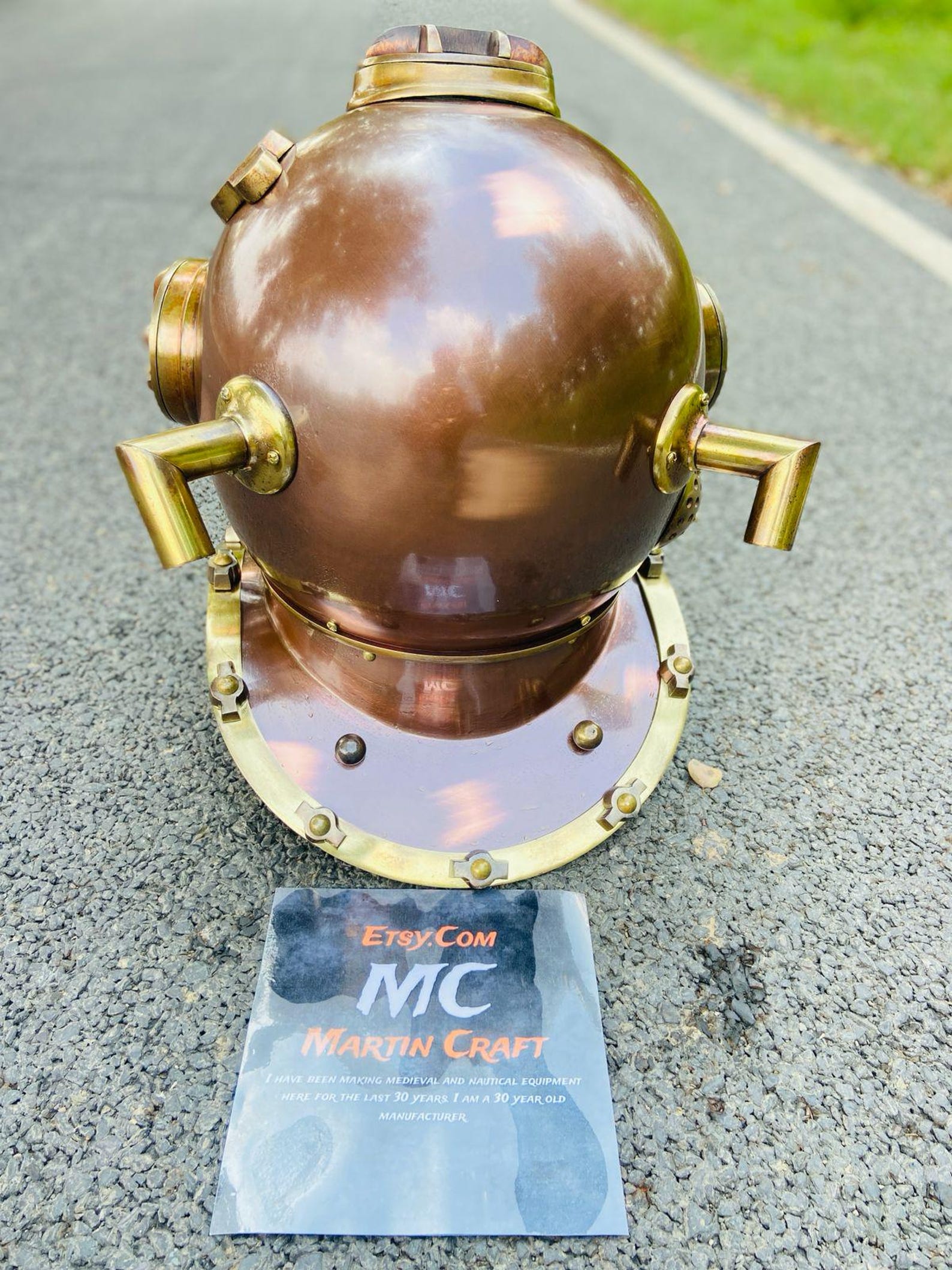 Commando Diving Helmet Scuba Vintage Diving Helmet US Navy Mark V ...