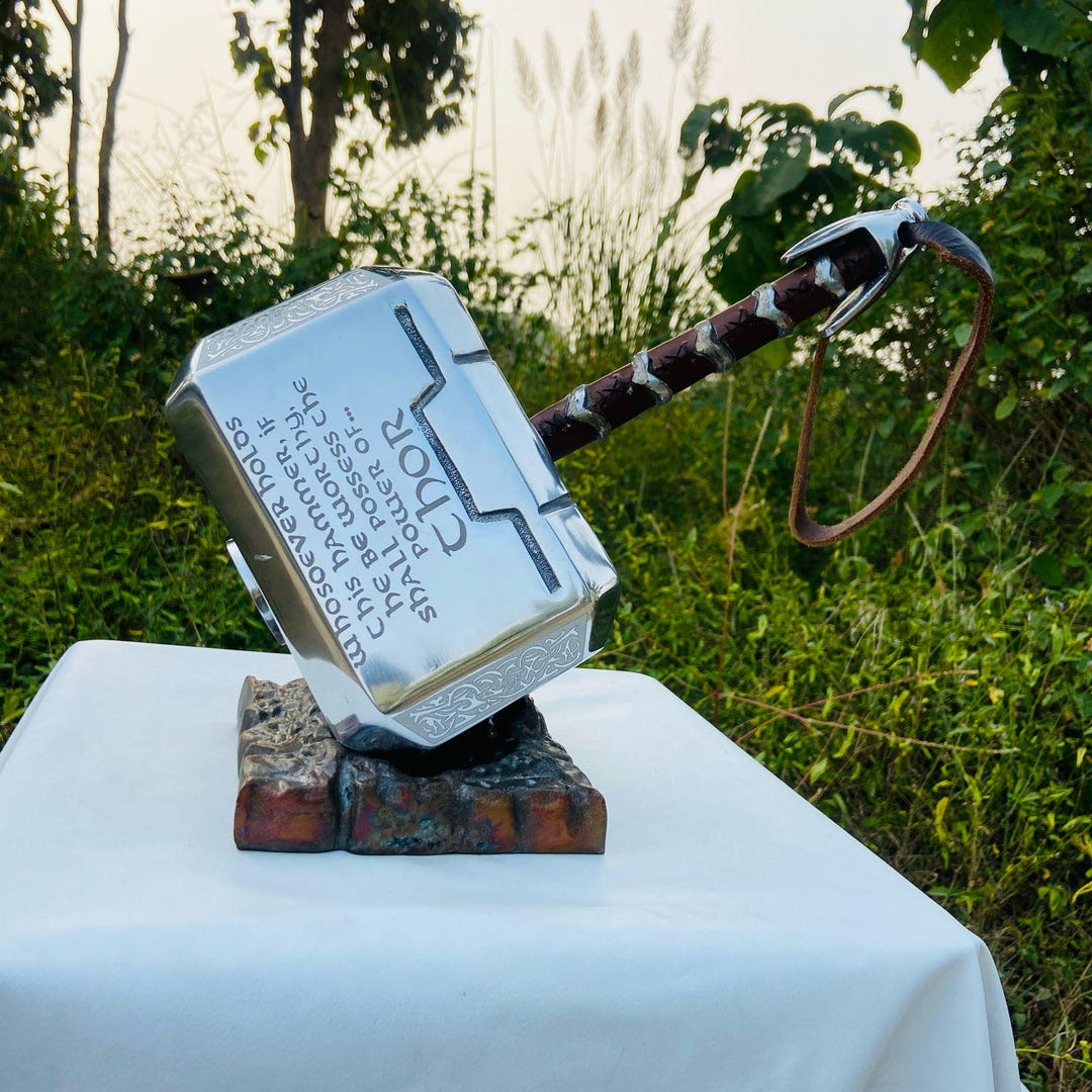 Thor Hammer Metal, Upgraded Version Thor Mjolnir, Thor Cosplay 1/1 ...