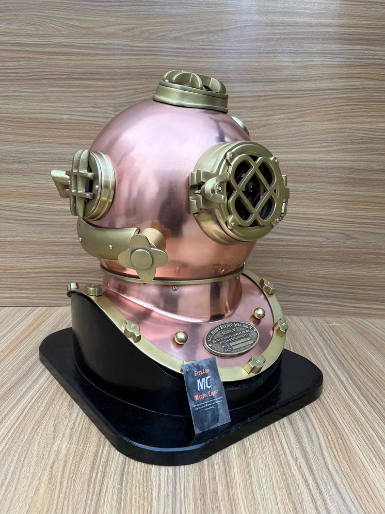 18" Deep-sea Diving Helmet I Steampunk Diving Helmet | Vintage Brass ...