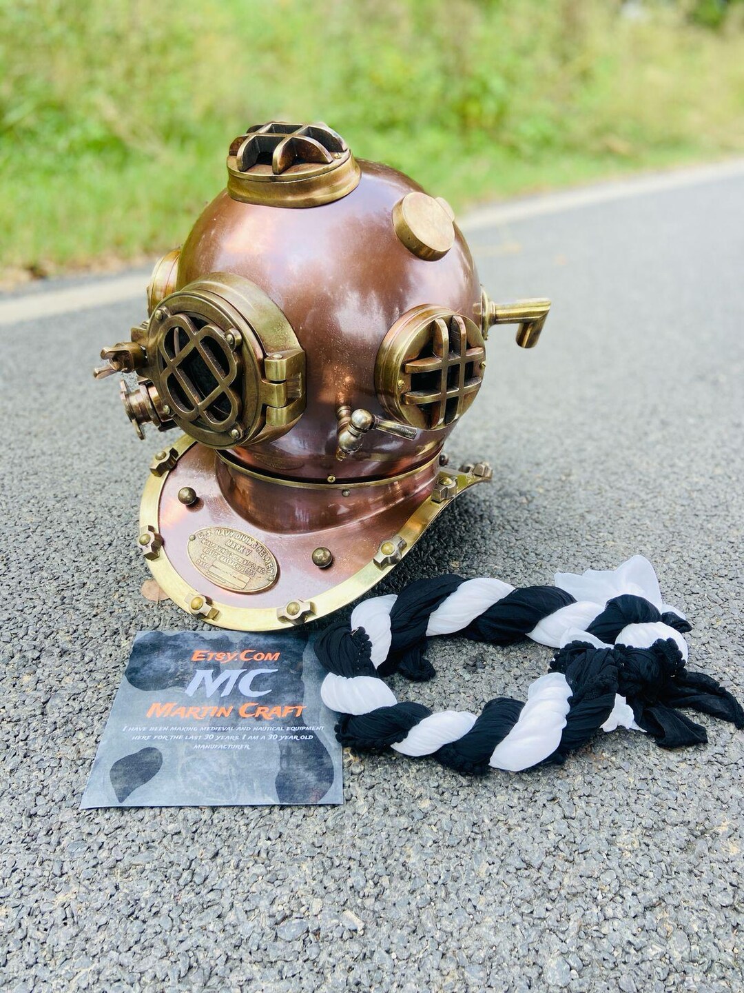 Commando Diving Helmet Scuba Vintage Diving Helmet US Navy Mark V ...
