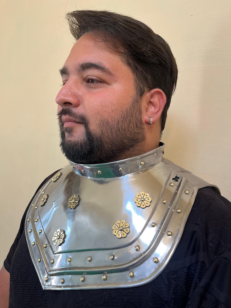 Medieval Knight's Chainmail Neck Guard for Men's-handcrafted Medieval ...