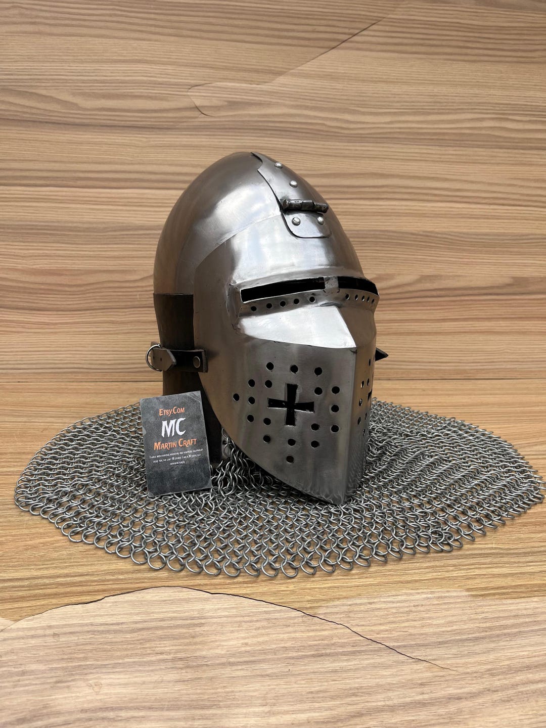 Medieval Knight's Chainmai Helmet-fantasy Custom Historical Replica ...