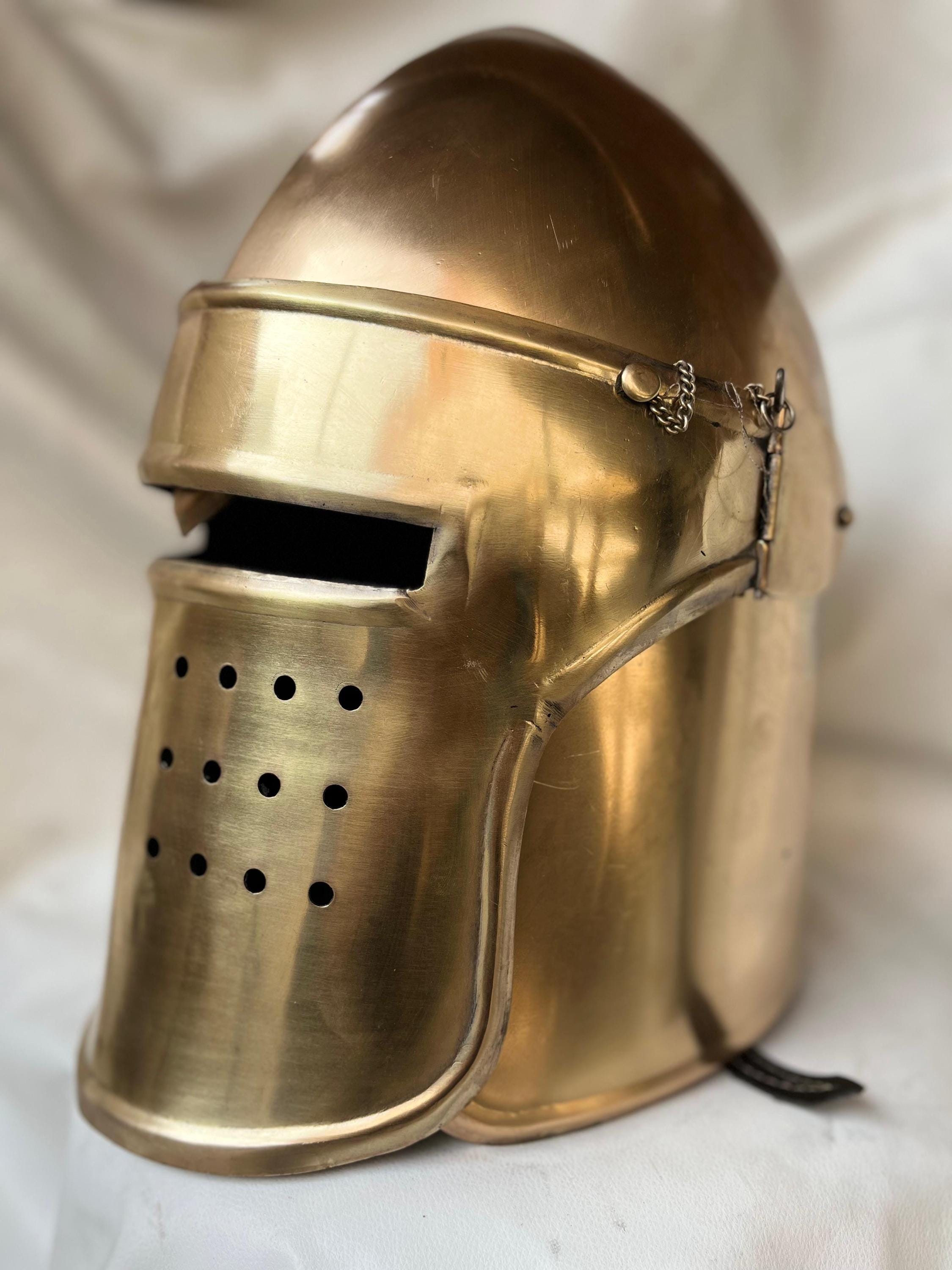 Handcrafted Medieval Barbute Helmet-italian Style Barbuta Helmet-custom ...
