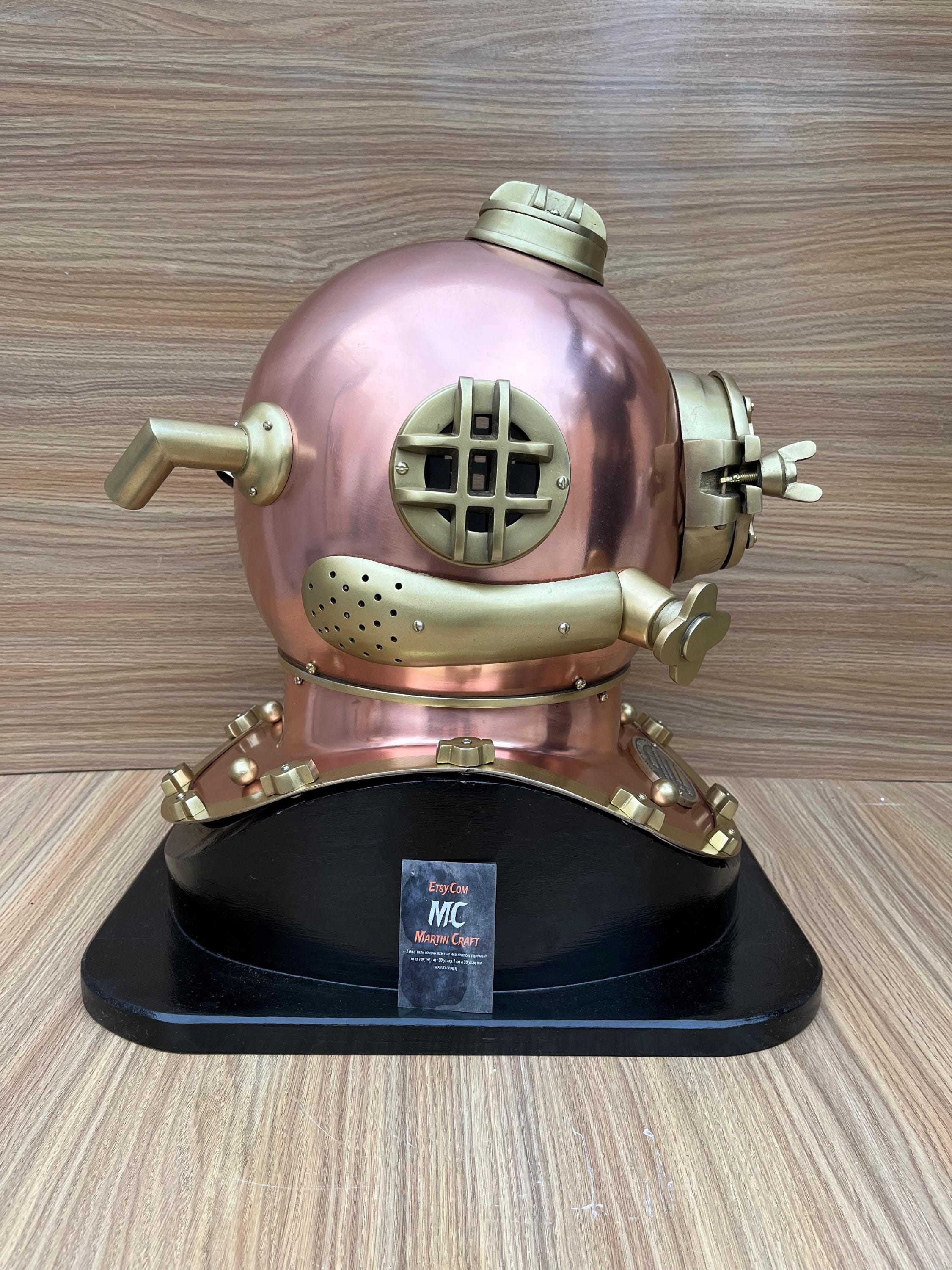 18" Deep-sea Diving Helmet I Steampunk Diving Helmet | Vintage Brass ...