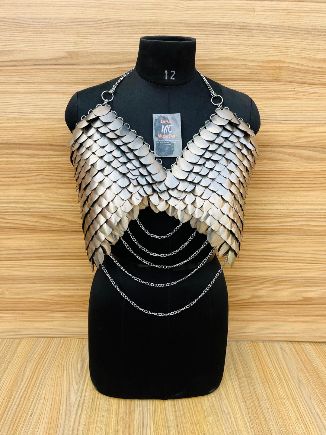 Women’s Medieval Scale Mail Bra-custom Made-handcrafted Chainmail Bra ...