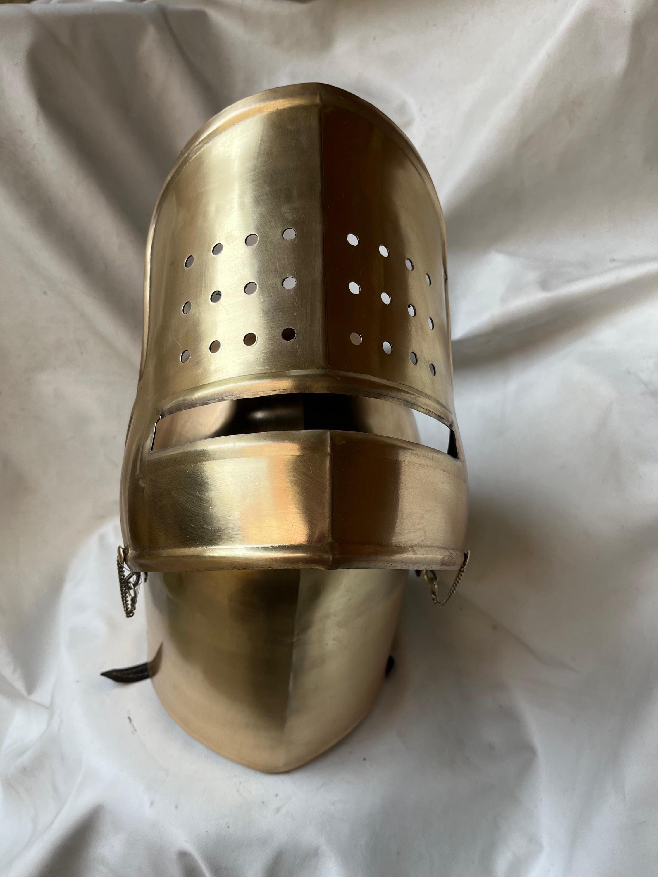 Handcrafted Medieval Barbute Helmet-italian Style Barbuta Helmet-custom ...