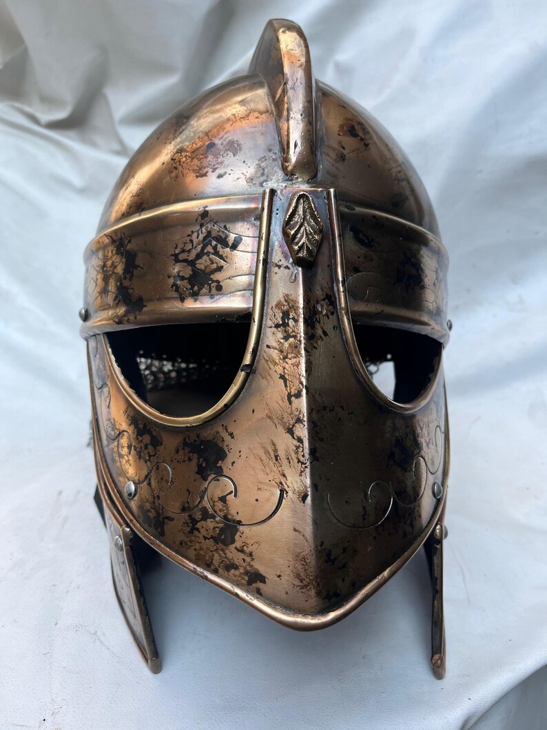 Medieval Knight's Chainmail Helmet-battle-ready Bascinet Chainmail ...