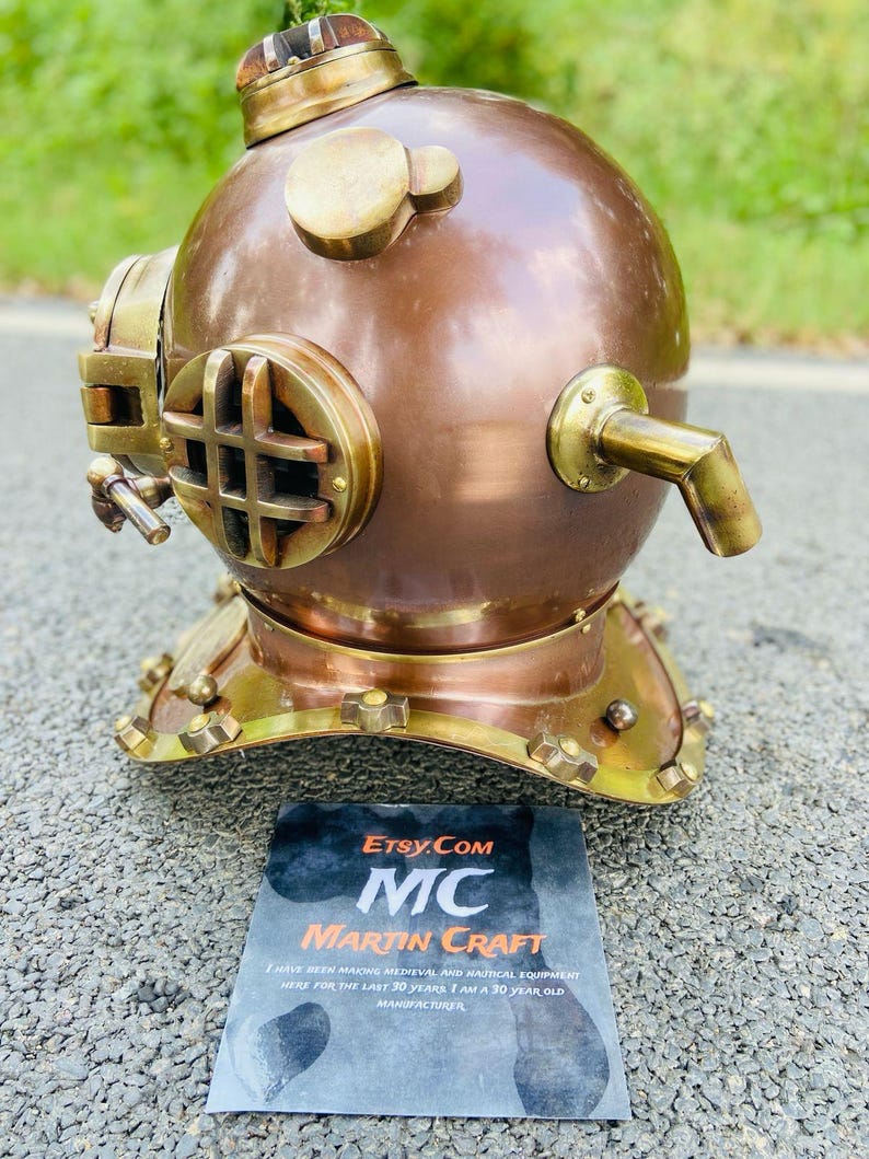 Commando Diving Helmet Scuba Vintage Diving Helmet US Navy Mark V ...