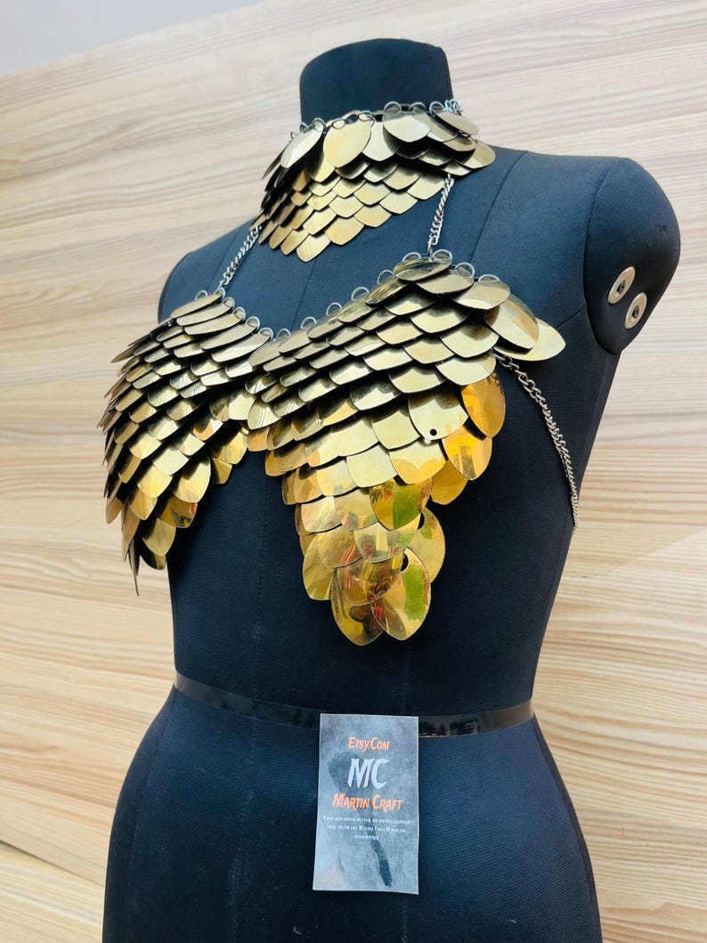 Women's Medieval Scale Mail Bra-custom Made-handcrafted Dragon Scale ...