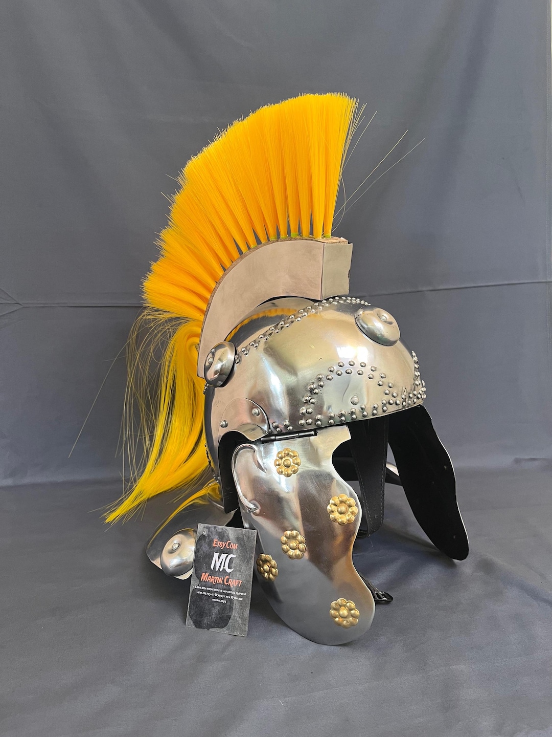 Custom Roman Soldier Helmet Real Steel Gladiator Helmet for LARP ...