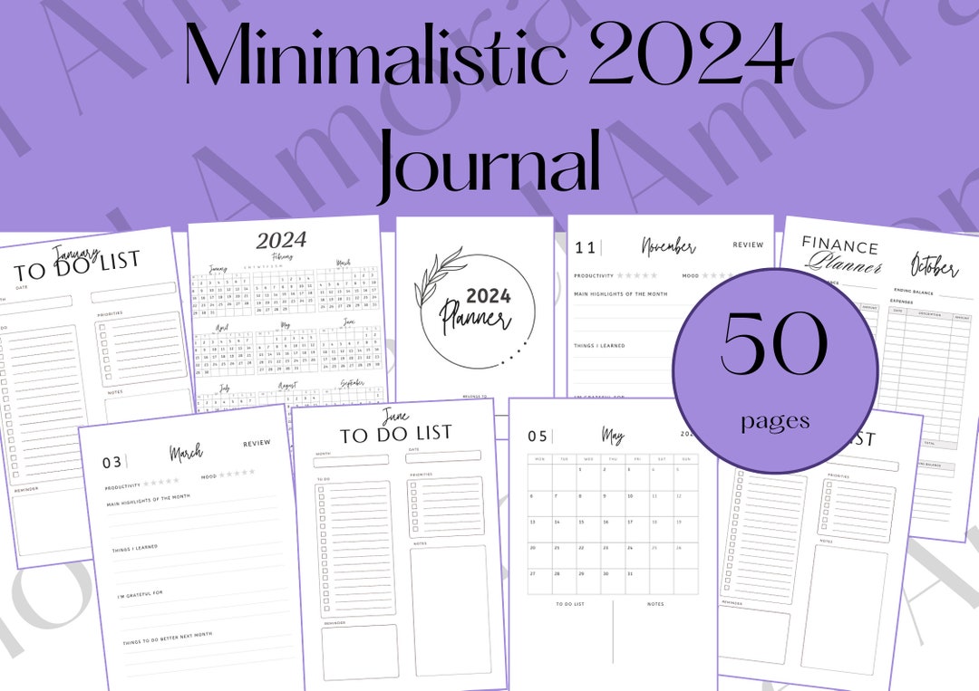 Minimalistic 2024 Planner - Etsy