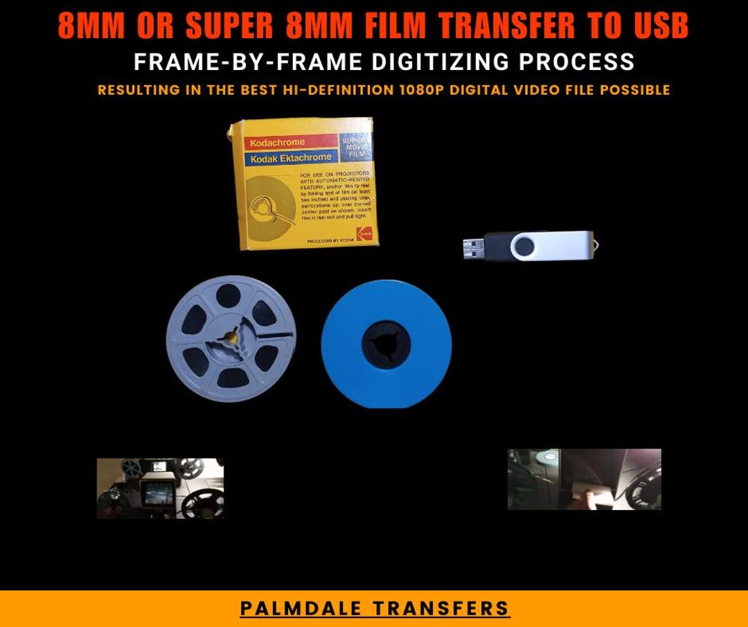 8mm and Super 8 Film to USB Transfer: Frame-by-frame Digitizing - Etsy