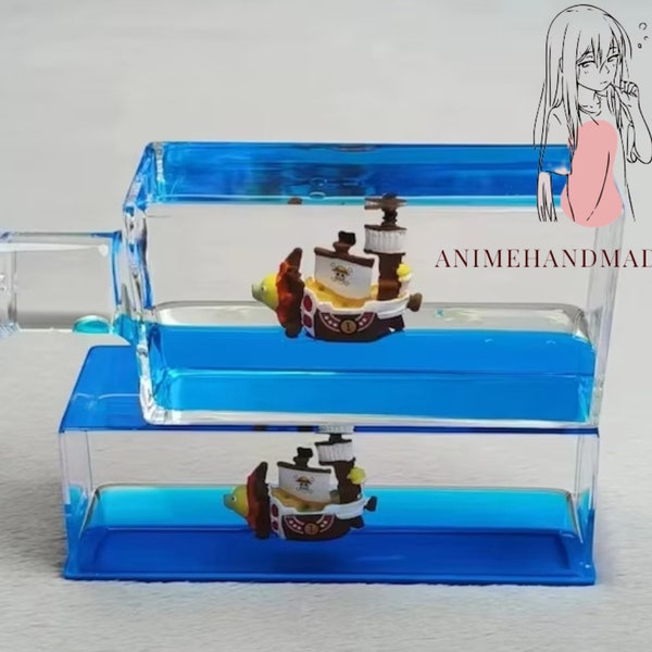 Thousand sunny one piece ship in bottle - Etsy.de