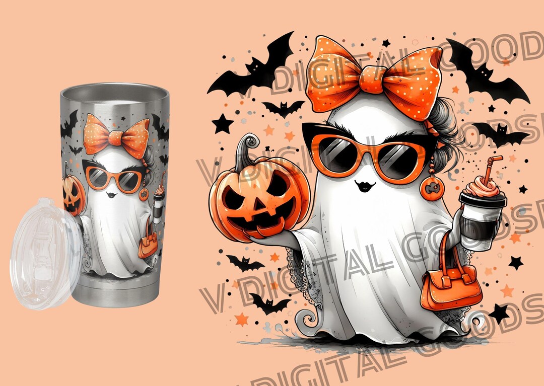 Boo-tiful & Fun! Cute Ghost PNG for Halloween Crafts Designs PNG ...