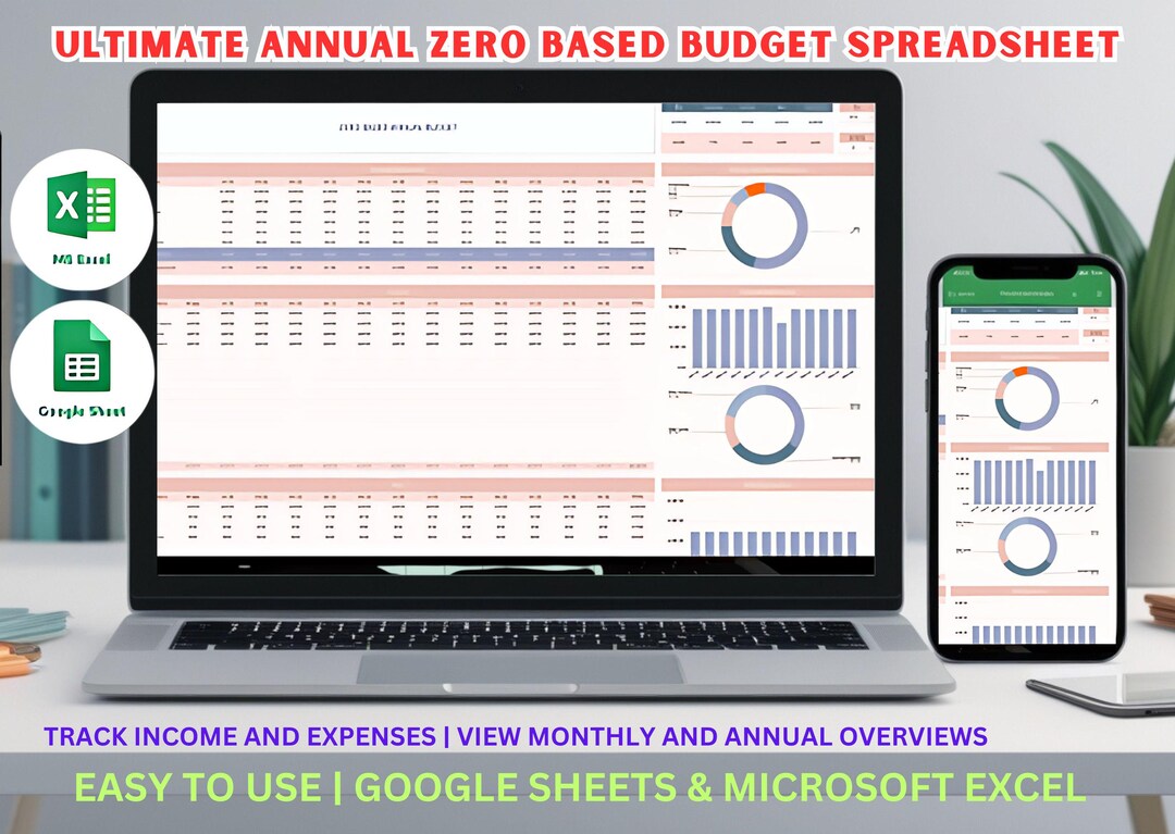 Ultimate Annual Zero-based Budget Spreadsheet – Take Full Control of ...
