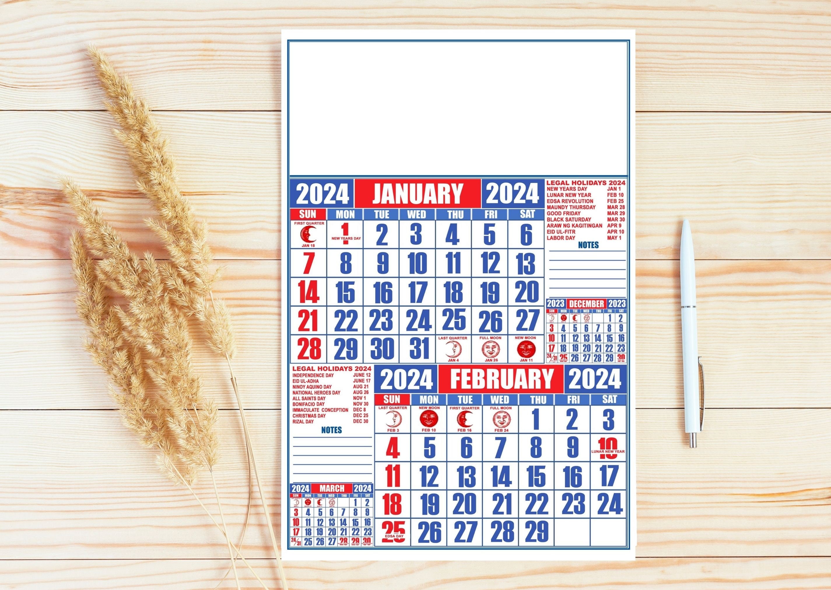 Editable Calendars Printable Calendar Commercial and Personal Use ...