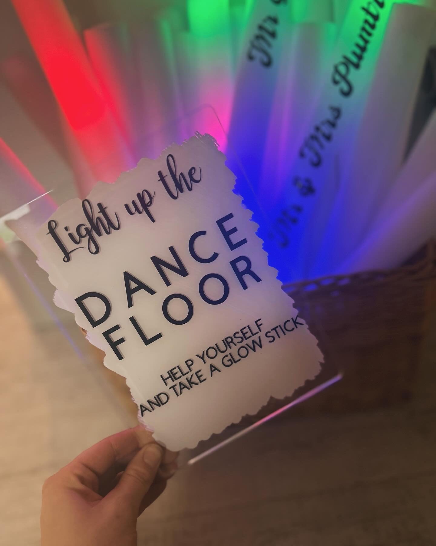 Foam Glow Sticks & Sign - Etsy UK