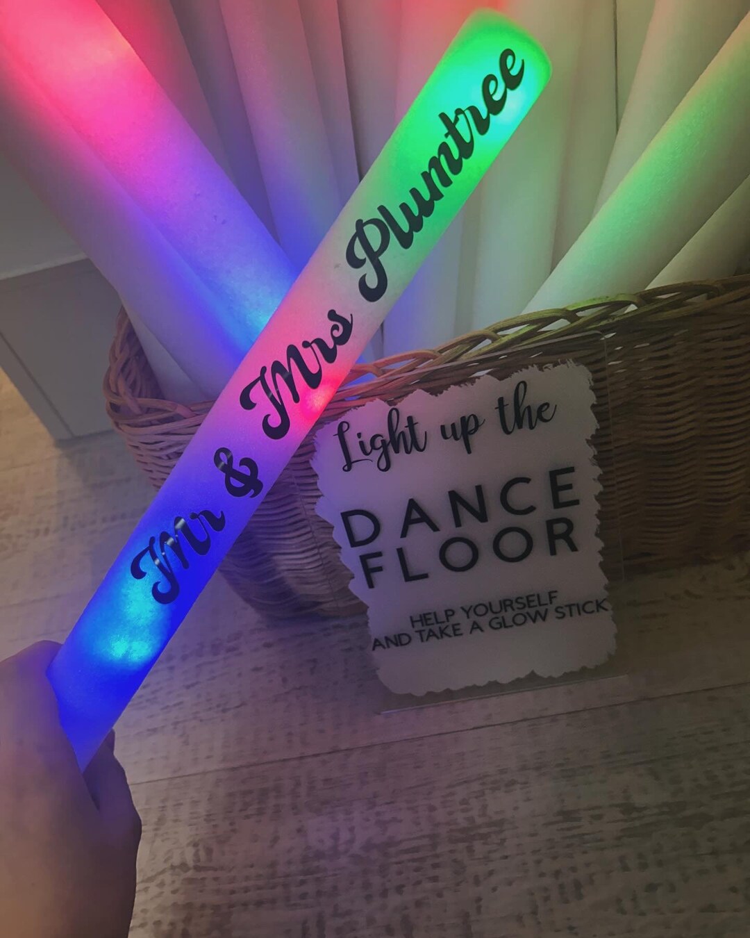 Foam Glow Sticks & Sign - Etsy UK