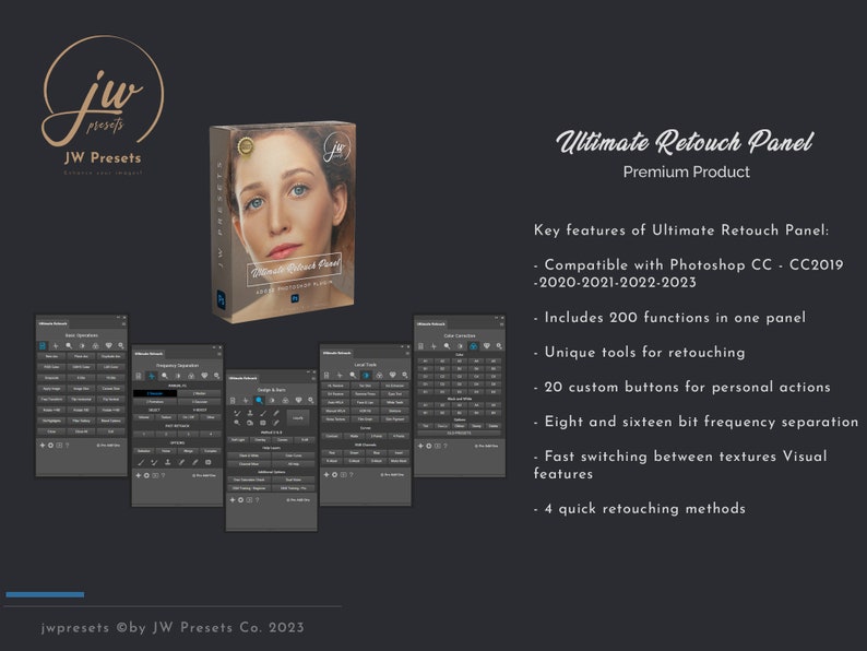 Retouch Panel for Photoshop V3.9 - Professional Tools for Retouching ...