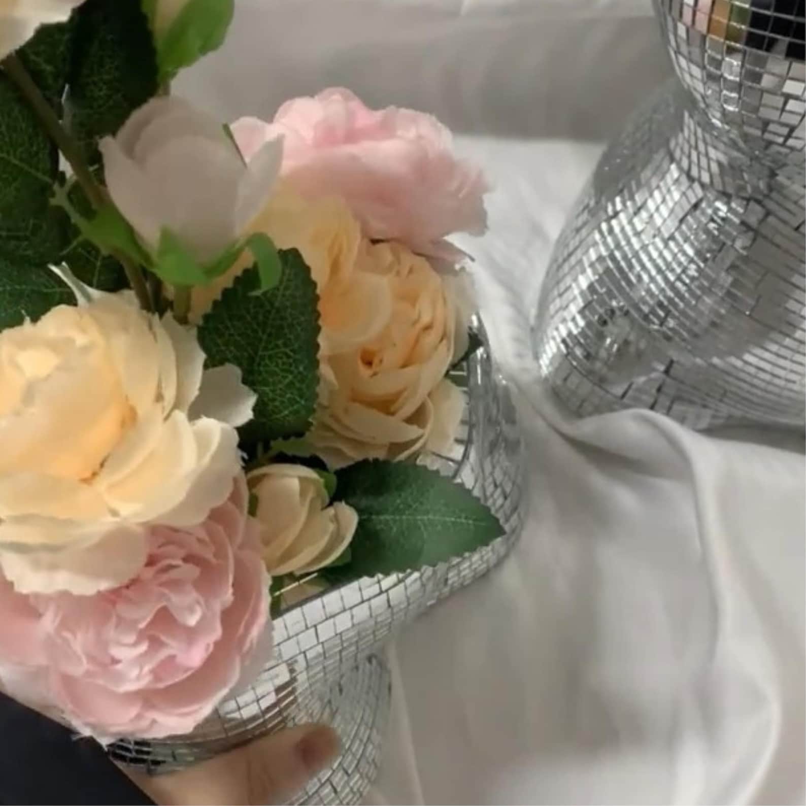 Disco Ball Torso Vase Mirror Glass Booty Planter | Torso Butt Home ...