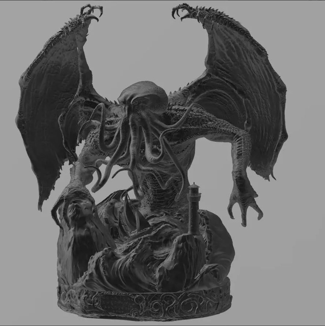 Cthulhu 3D Model Ready 3D Model for Print STL File for 3D - Etsy