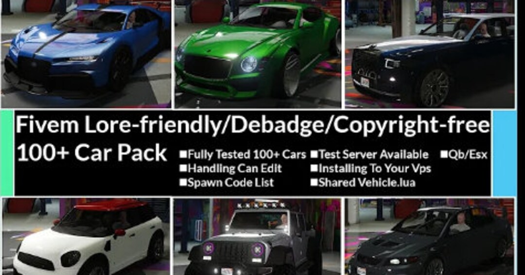 Non Badged Fivem Cars - Non-badged Fivem Cars / +250 Car - Etsy