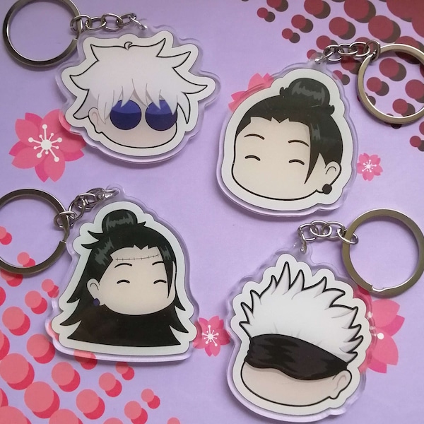 Jjk Chibi Keychain - Etsy Canada