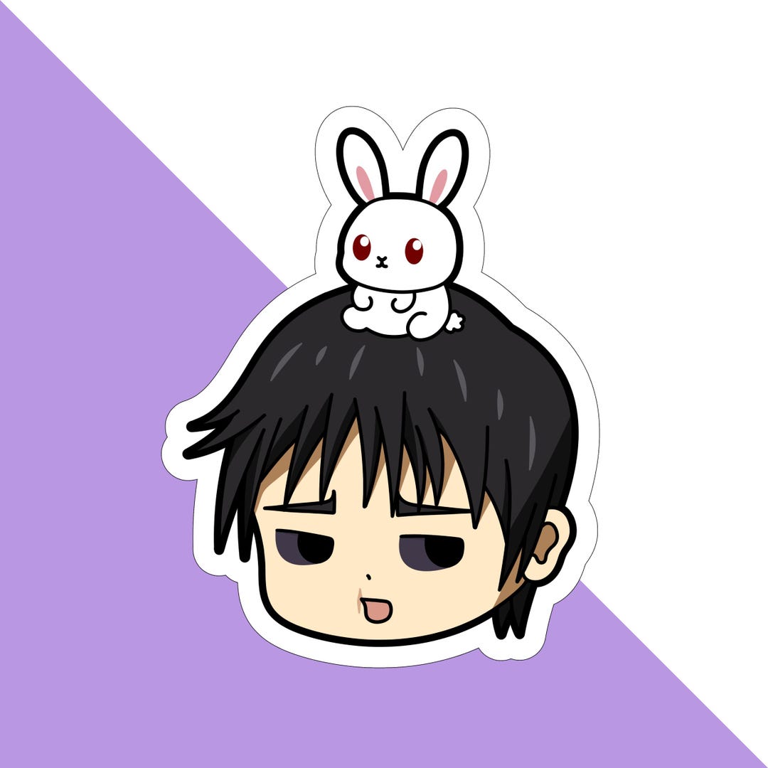 JJK Fighting the Rabbits Sticker - Etsy