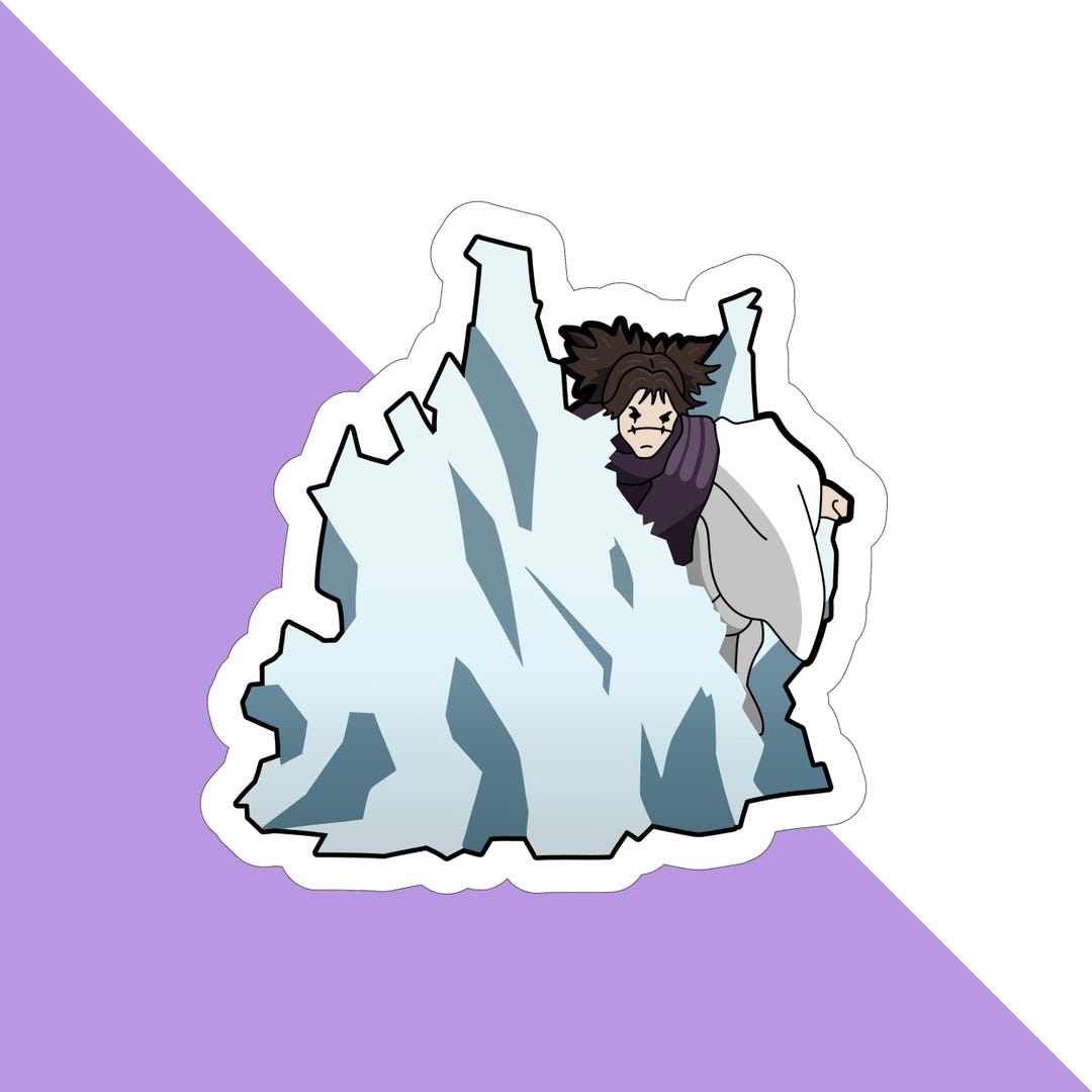 JJK Trapped in Ice Sticker - Etsy