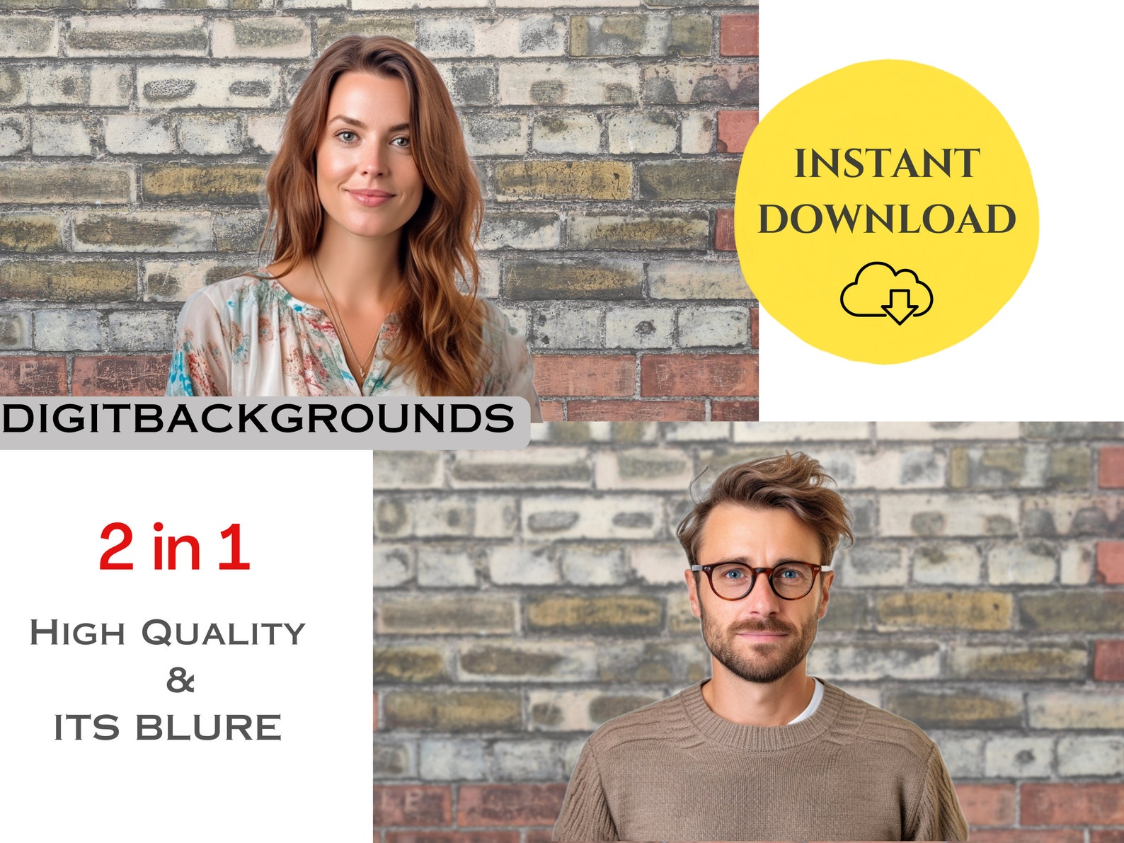 Brick Wall Backdrop for Zoom Meetings Zoom Virtual Backgrounds ...