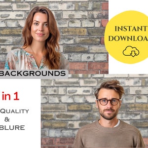 Brick Wall Backdrop for Zoom Meetings Zoom Virtual Backgrounds ...