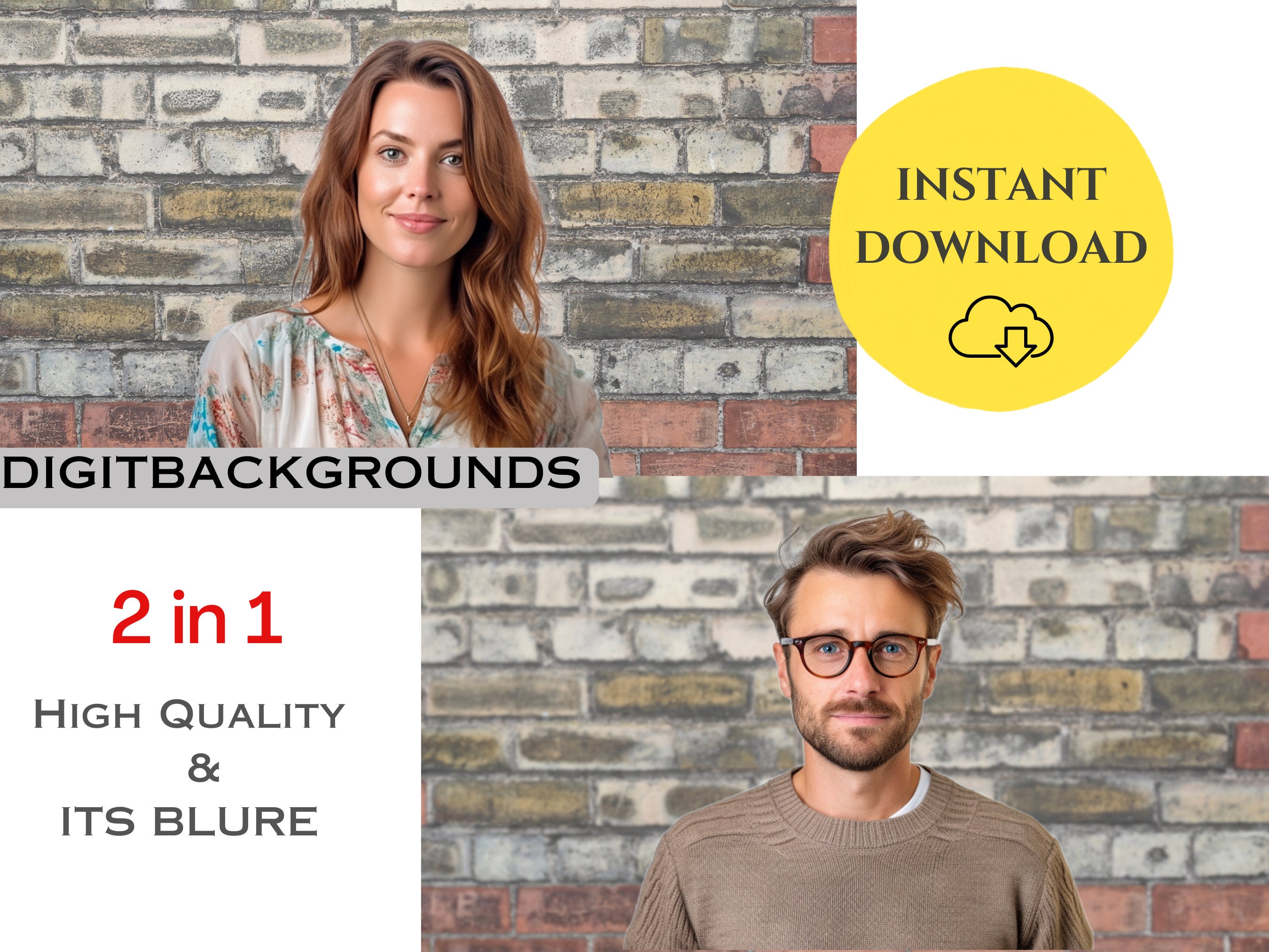 Brick Wall Backdrop for Zoom Meetings Zoom Virtual Backgrounds ...